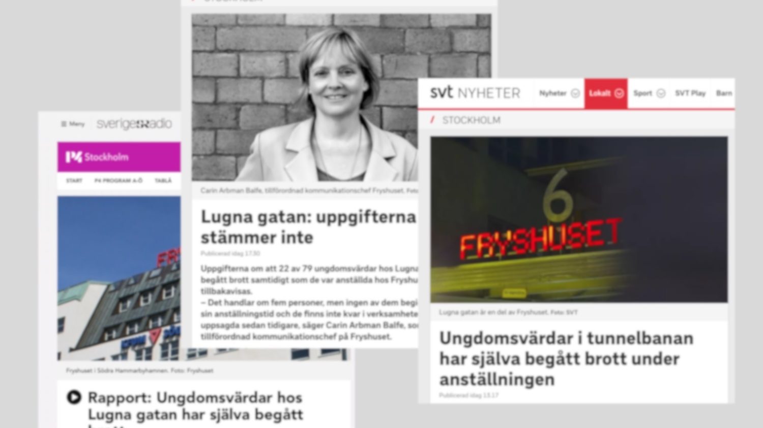 Info om kritik mot Lugna Gatan