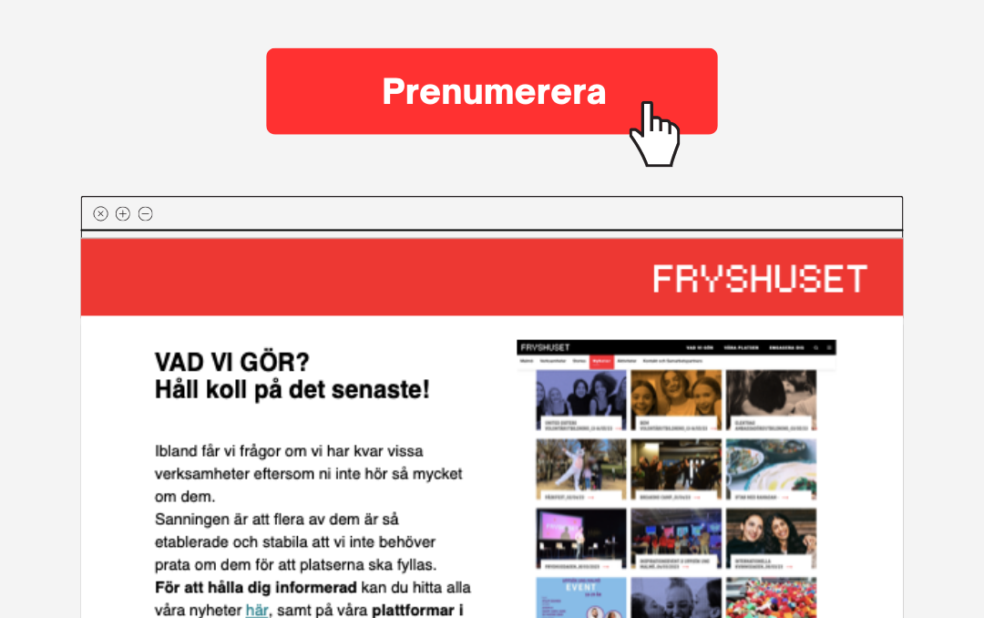 Fryshuset Malmö nyhetsbrev!